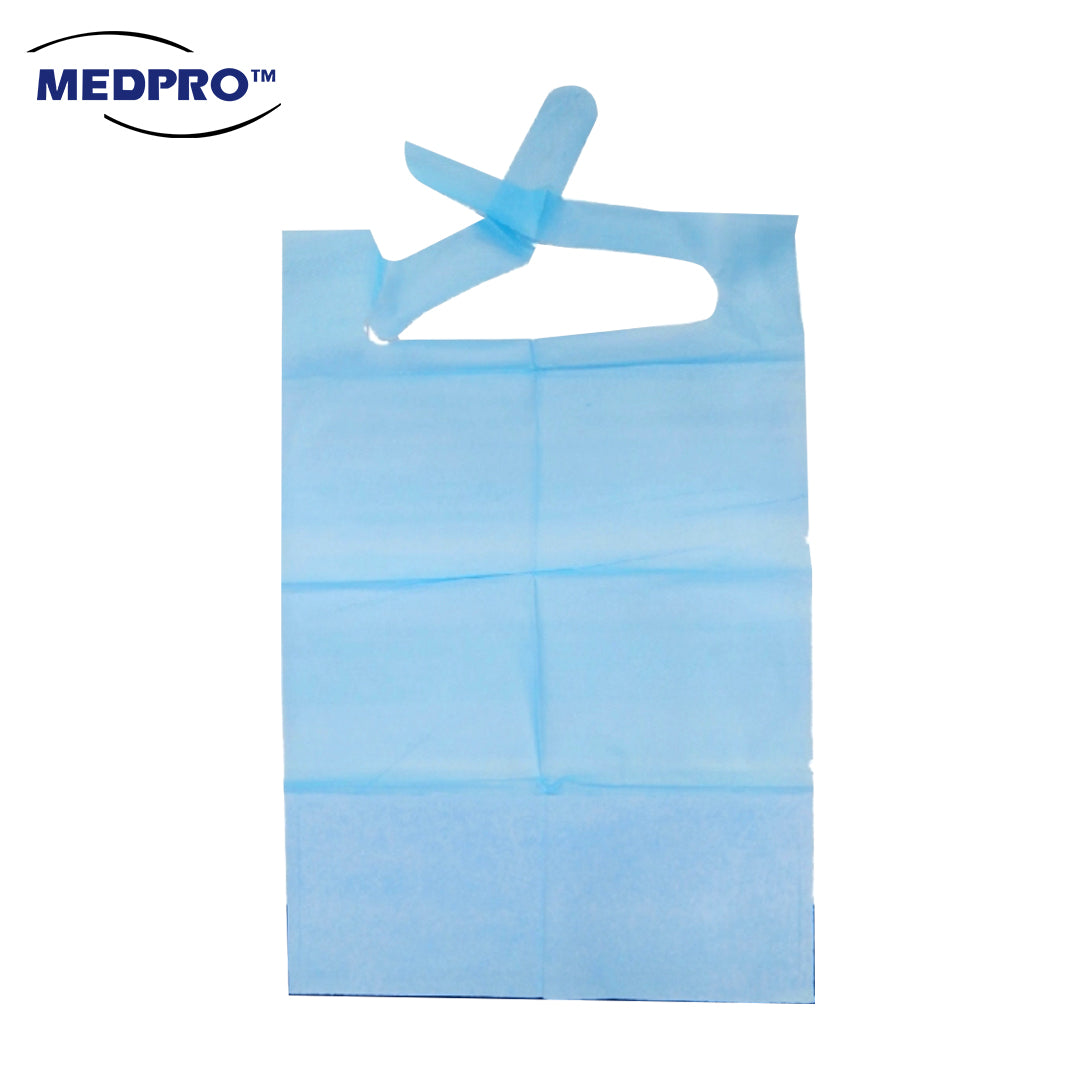 [100pcs] Disposable Adult Bibs with Pocket – MEDPRO™ Medical Supplies