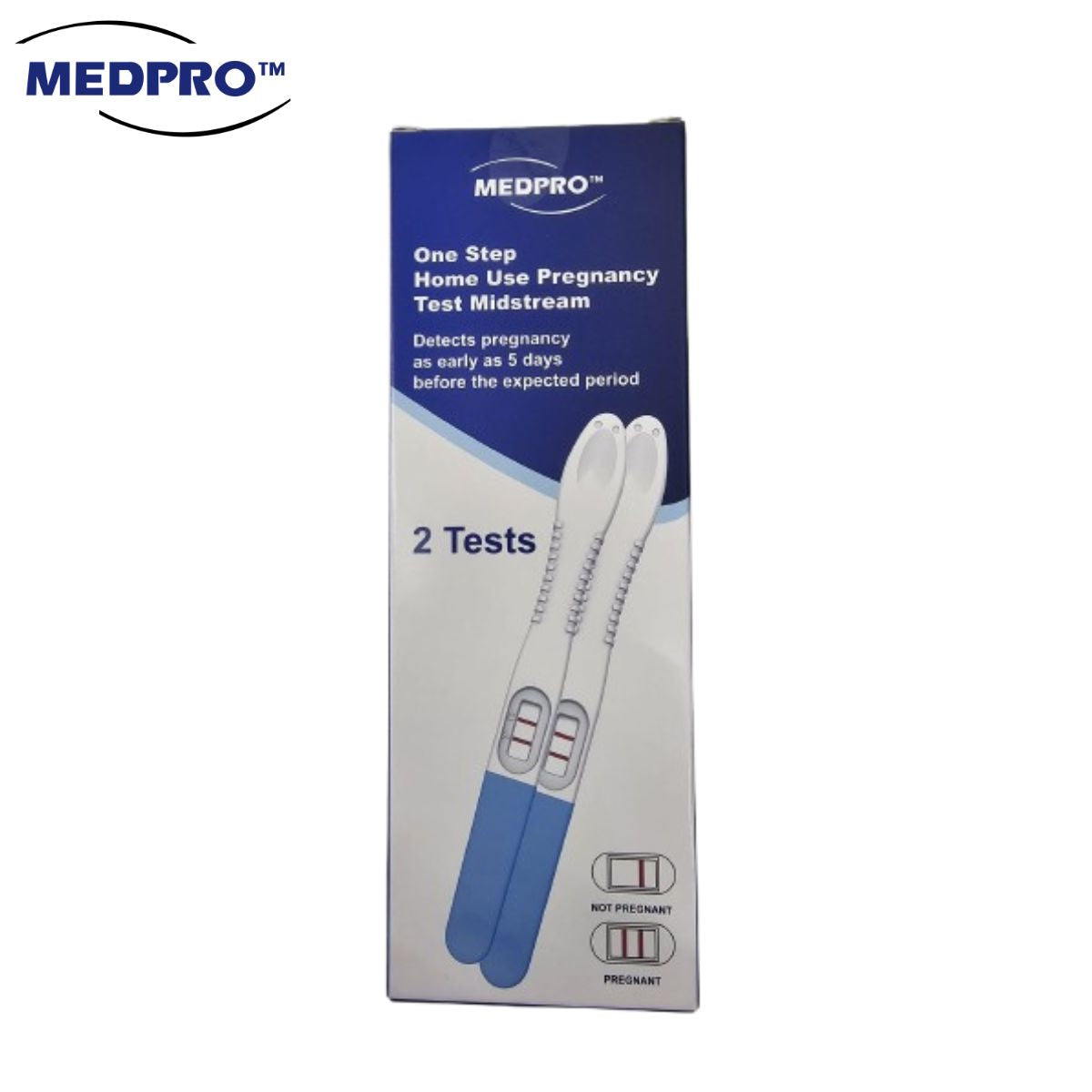 [EXP:02/2027] MEDPRO™ One Step Home Use Pregnancy Test Midstream 2pcs ...
