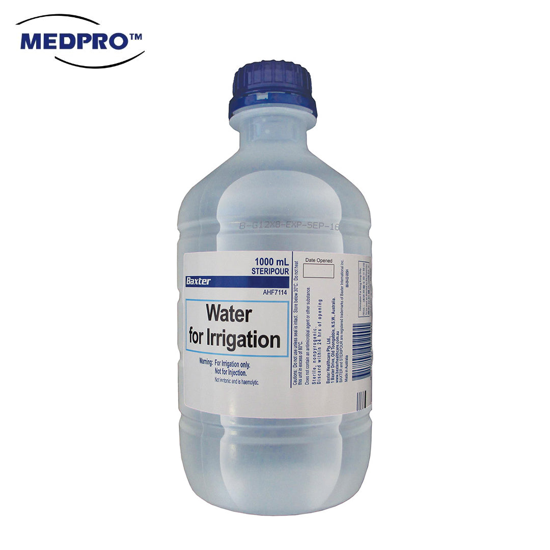 Baxter Sterile Water for Irrigation 500mls/1000mls – MEDPRO™ Medical ...