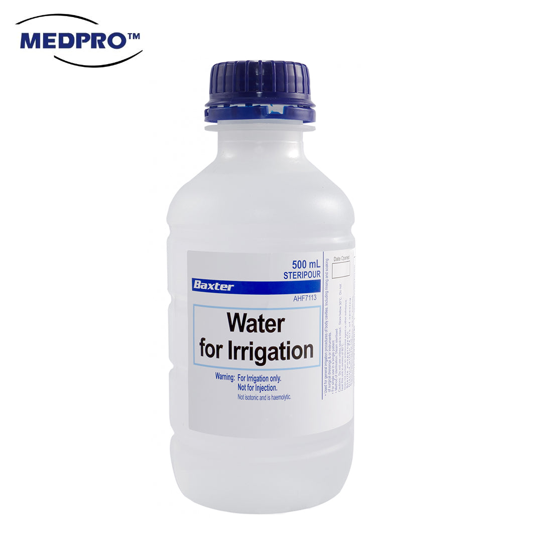 Baxter Sterile Water for Irrigation 500mls/1000mls – MEDPRO™ Medical ...