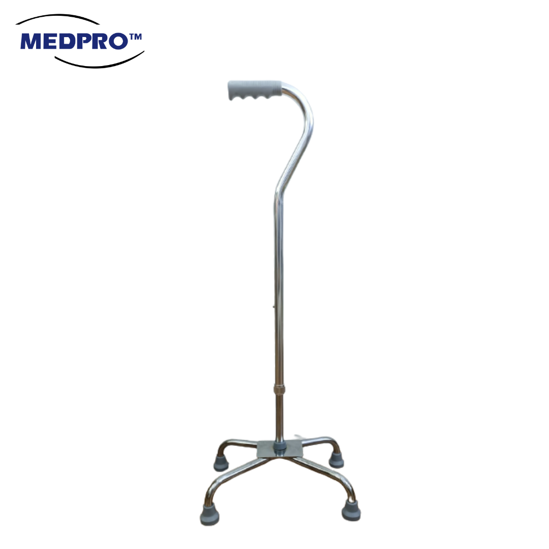 [NEW!] MEDPRO™ Silver Anti-Rust Broad Quad Cane / Quad Stick 900g ...